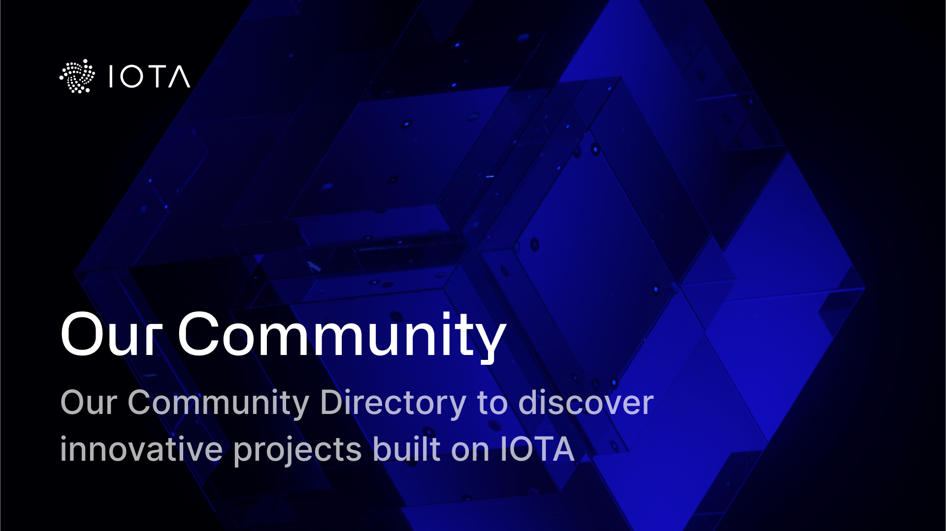 Building Together | Join the Collaborative IOTA Community