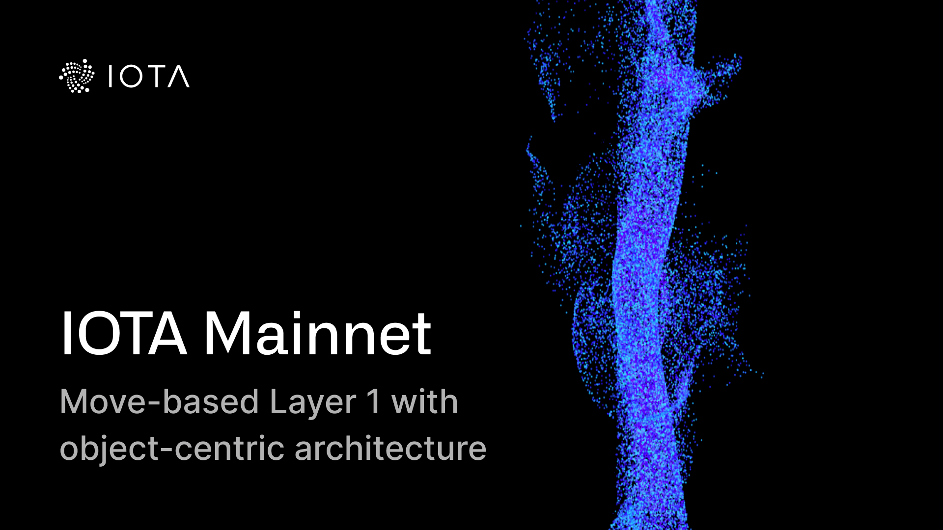 IOTA Mainnet - Fast, Scalable, and Decentralized Layer 1